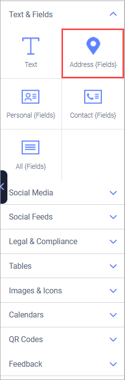 Working with the Address {Fields} signature element – Exclaimer Knowledge Base